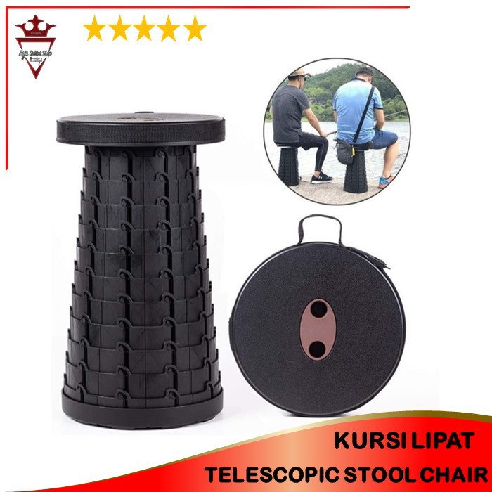 Telescopic Stool Folding Chair Portable Telescopic Fishing Camping ...