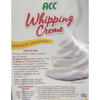 ACC Whipping Cream Non Dairy Creme Paste Whip Whipped Topping Frosting ...