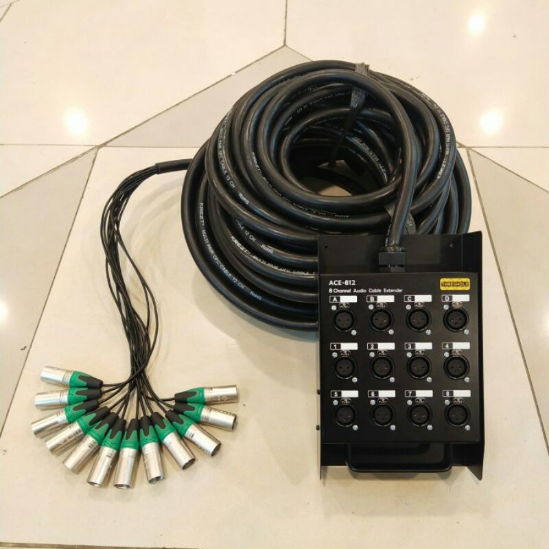 12ch KREZT snake cable + KREZT snake Box and 1 Meter connector | Shopee ...