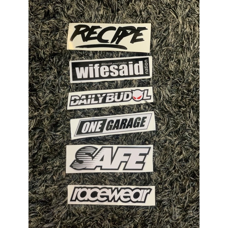 visor stickers thai set assorted (laminated machine cut) | Shopee ...