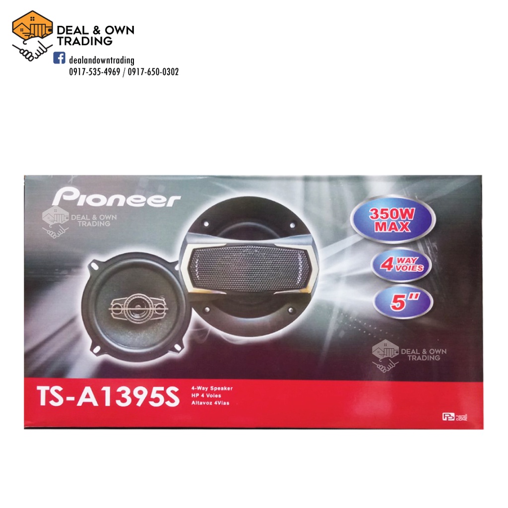 Pioneer TS-A1395S 5 inch 4 Way 350W Max Speaker | Shopee Philippines
