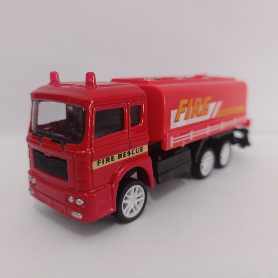 Diecast truck fire rescue miniature fire truck Jiaze 1:72 children's ...