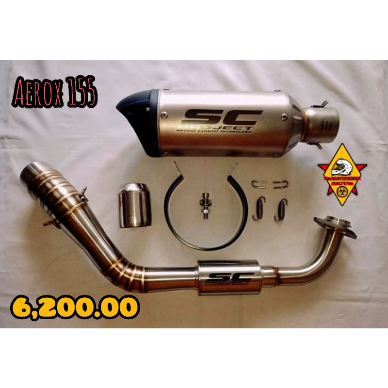 YAMAHA AEROX 155 SC PROJECT POINTED TIP FULL EXHAUST SYSTEM | Shopee ...