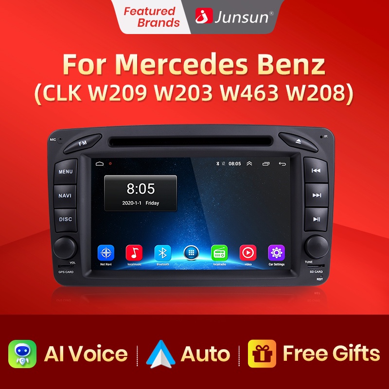 Junsun AI Voice Android Auto Radio for Mercedes Benz CLK W209 W203 W463 ...