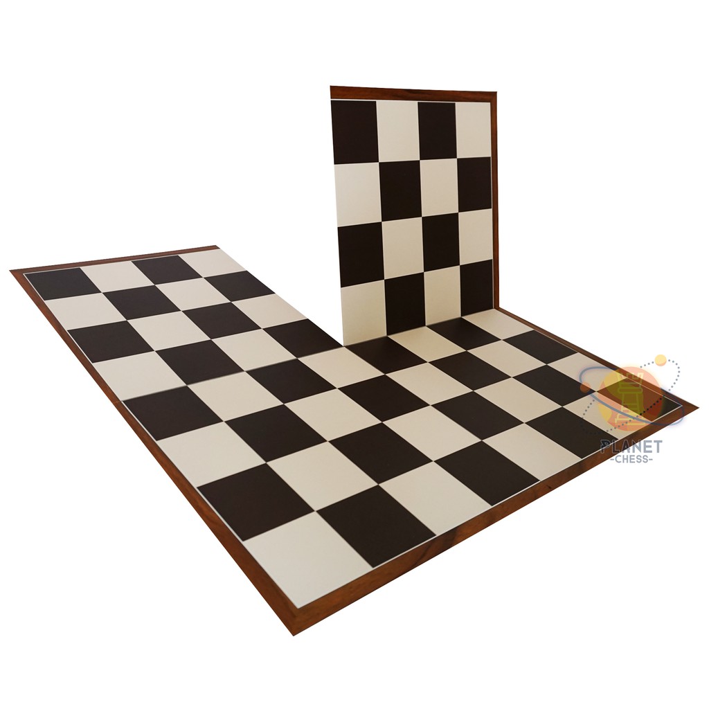 Percasi Standard Dark Brown 4 Folding Chess Board and FIDE Premium ...
