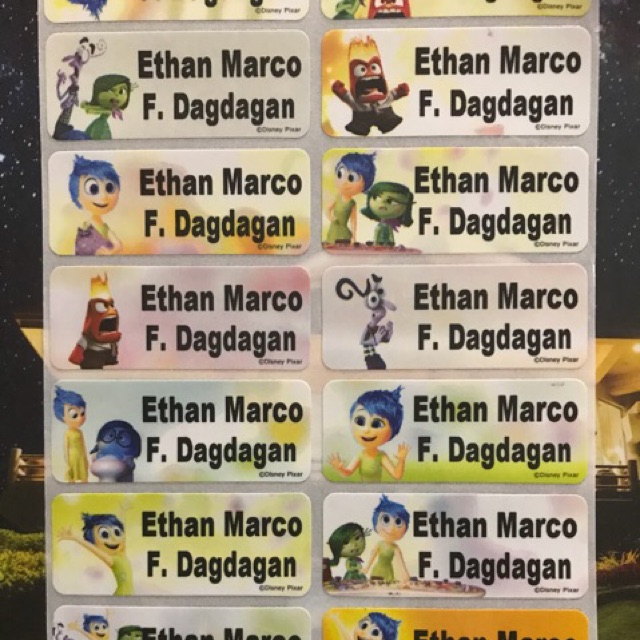 Inside Out Stickers Personalized | Shopee Philippines