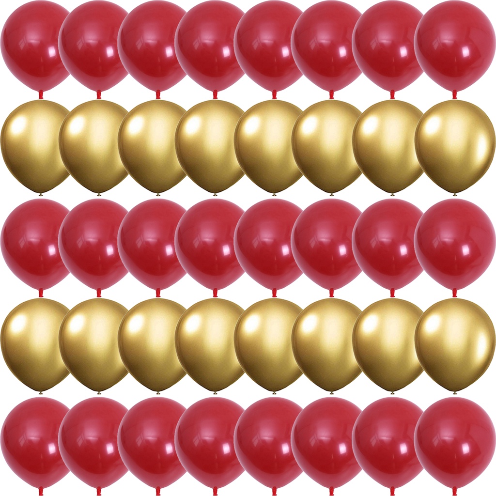 Red Gold Confetti Latex Balloons Wedding Globos Birthday Baby Shower ...