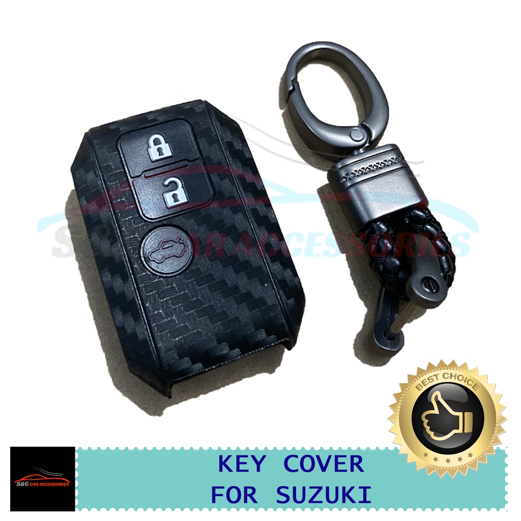 Suzuki XL7, Swift GLX, Ertiga GLX Carbon Fiber Silicone Key Cover ...