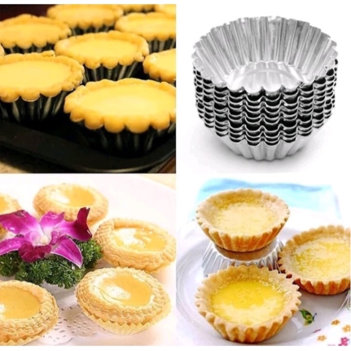 Eclair Pie Mold / Milk Pie Cake / Egg Tart Mold (20pcs) | Shopee ...