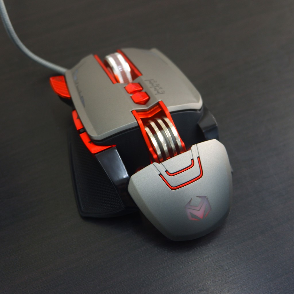 Mixie M9 Wired Gaming 8 Keys Macro 3200DPI Weight Adjustable Design RGB ...