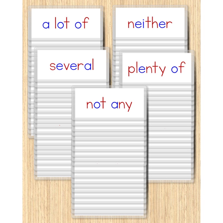 DETERMINERS - Sight Words - Flash Card | Shopee Philippines