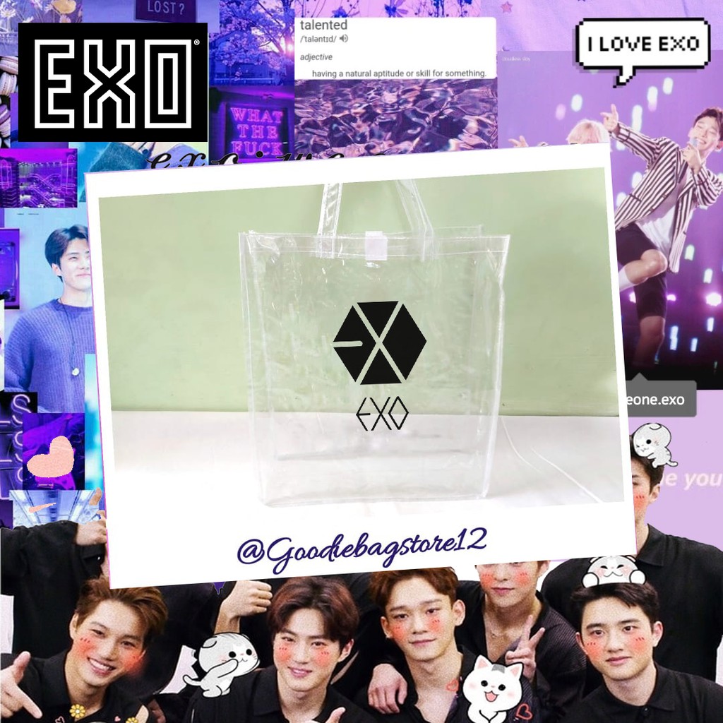 Kpop EXO TOTEBAG (EXCLUSIVE SHOPEE PREMIUM BAG) Limited EDITION ...
