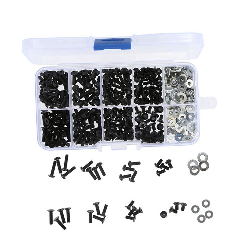 Screws Box Set for 1/10 HSP Traxxas Tamiya HPI Kyosho D90 SRC10 Remote ...