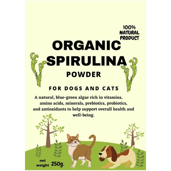 Spirulina Powder For Dogs and Cats 250grams | Shopee Philippines