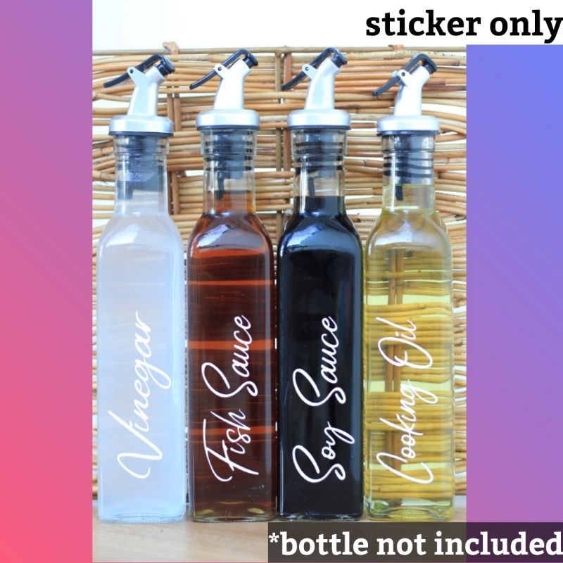 ⭕STICKER ONLY⭕ │ CONDIMENT STICKER │ WATERPROOF DECAL LABEL | Shopee ...