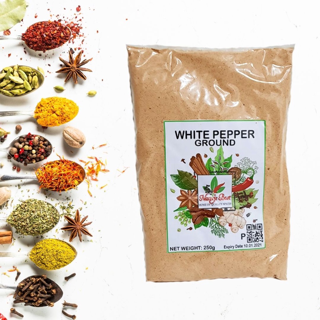 NanaysBest White Pepper Ground / Powder 250Grams | White ground pepper ...