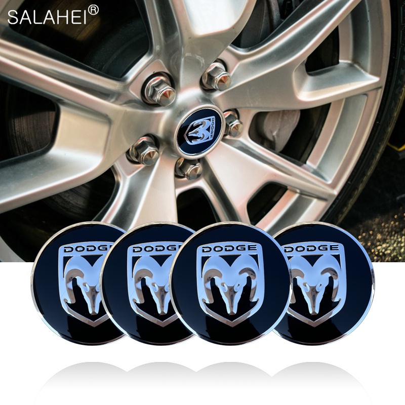 4PC 56mm Metal Car Wheel Hub Cap Badge Sticker For Dodge RAM 1500 ...