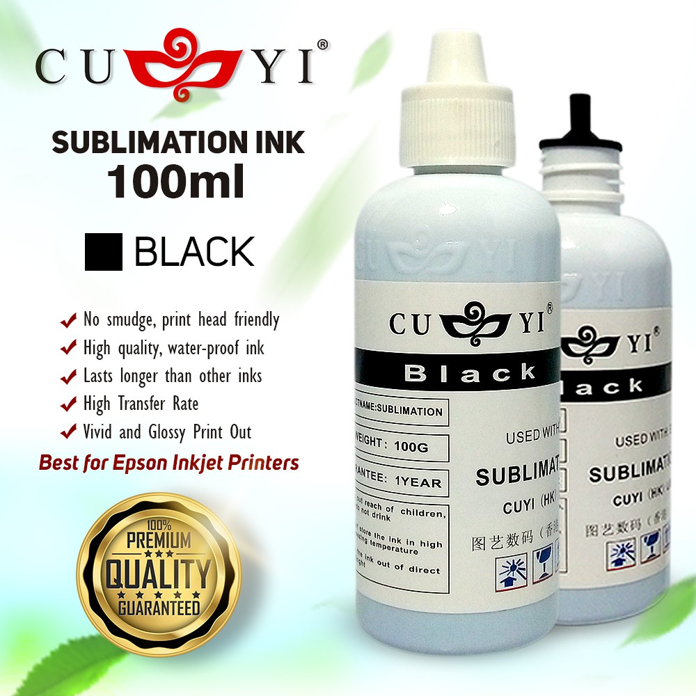 CUYI Sublimation Ink for Ep son Printer 100ml (C/M/Y/K/Lc/Lm) | Shopee ...