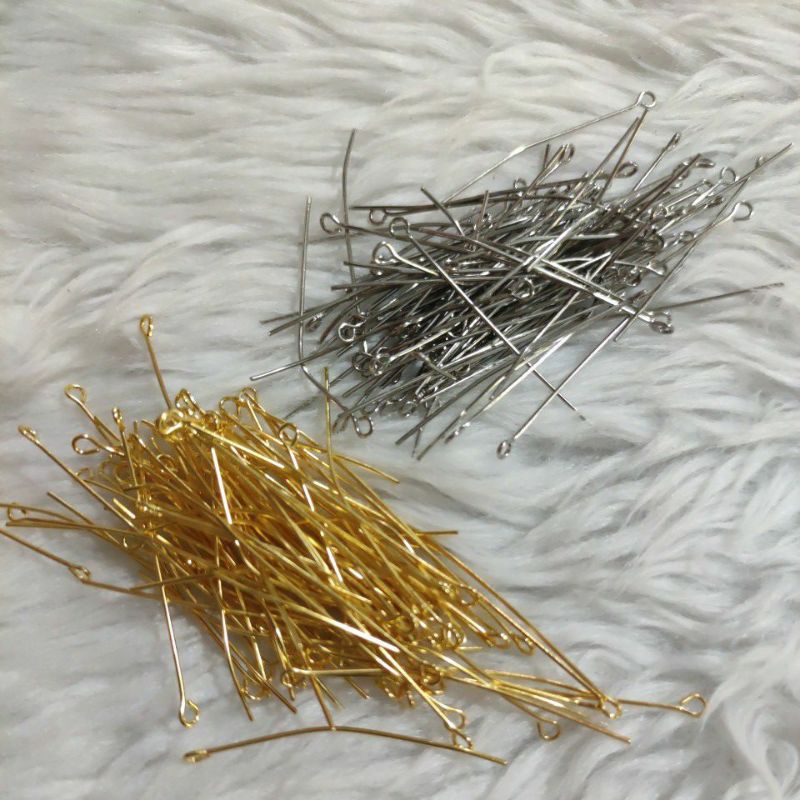 100 PCS ICKEL/GOLD/SILVER EYE PIN CONNECTOR | Shopee Philippines