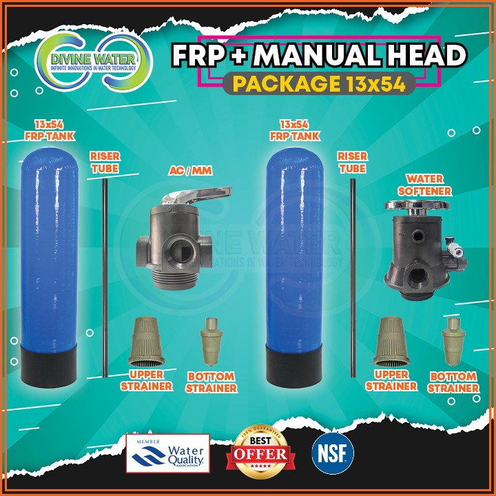 13x54 FRP Tank with Manual Multimedia Head Package | Shopee Philippines
