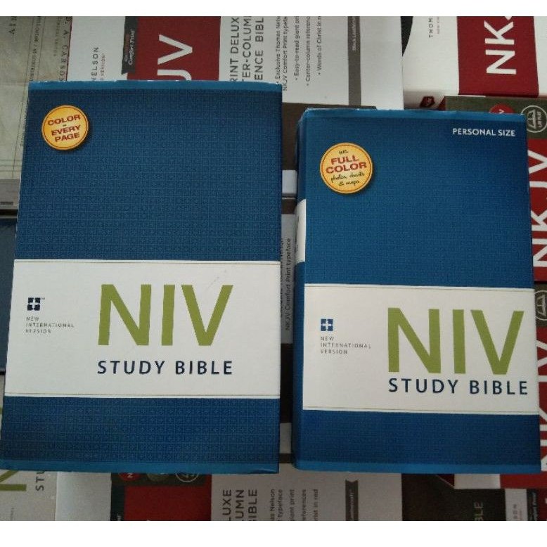 NIV Study Bible with Full Color Photos, Charts & Maps | Shopee Philippines