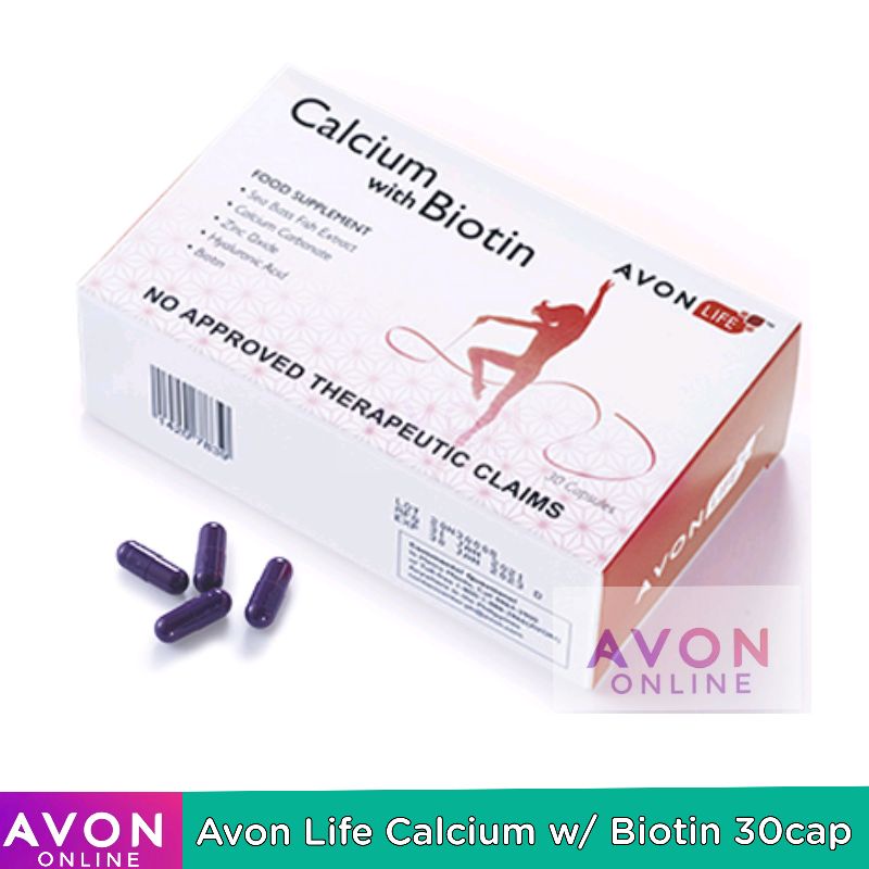 Avon Life Calcium with Biotin 30 Capsules | Shopee Philippines