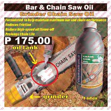 Chain Saw Oil, Bar Oil, Grinder Chain Saw Oil - 1 liter (1,000 ml ...