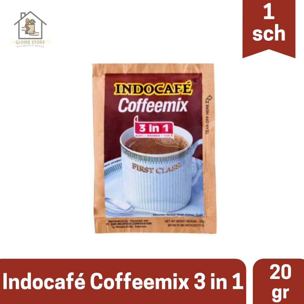Instant Coffee 3in1 White Koffie INDOCAFE RCG 10x20g (YSR/YE) | Shopee ...