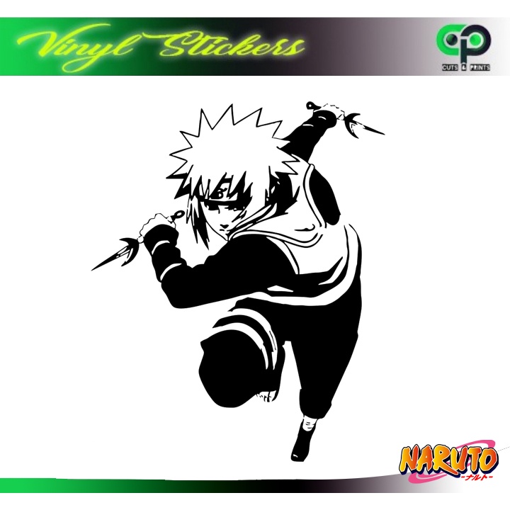 Minato 001 - Naruto/Boruto Vinyl Sticker (For Laptop, Motorcycle, Car ...