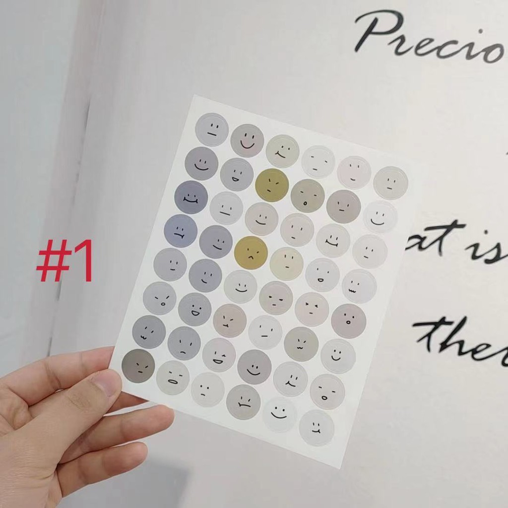 Color Emoji Pack Ins, Smiley Dot Irregular Sticker Sticker Hand Tally ...