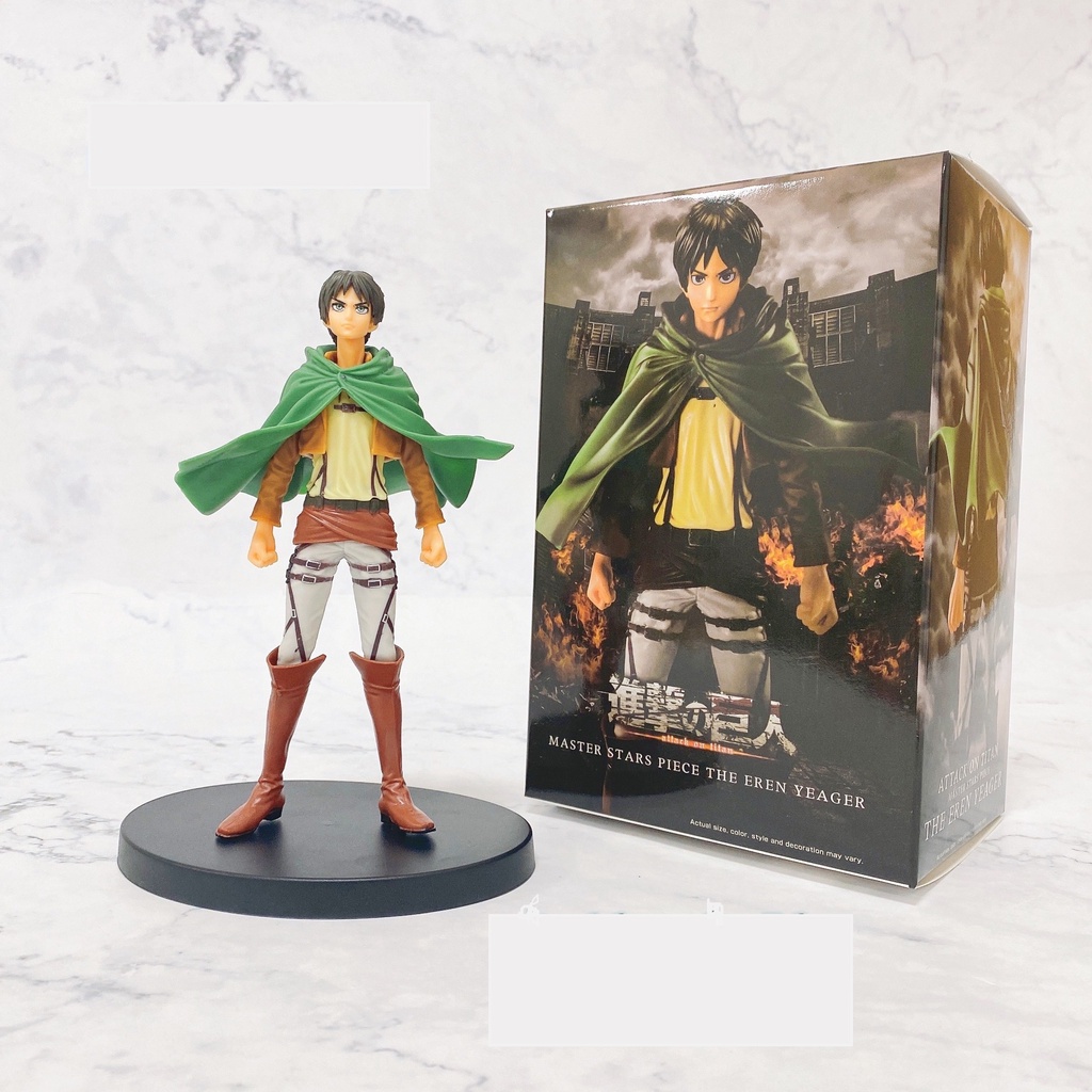 6" Anime Attack on Titan Eren Yeager PVC Statue Figure Toy Box | Shopee ...