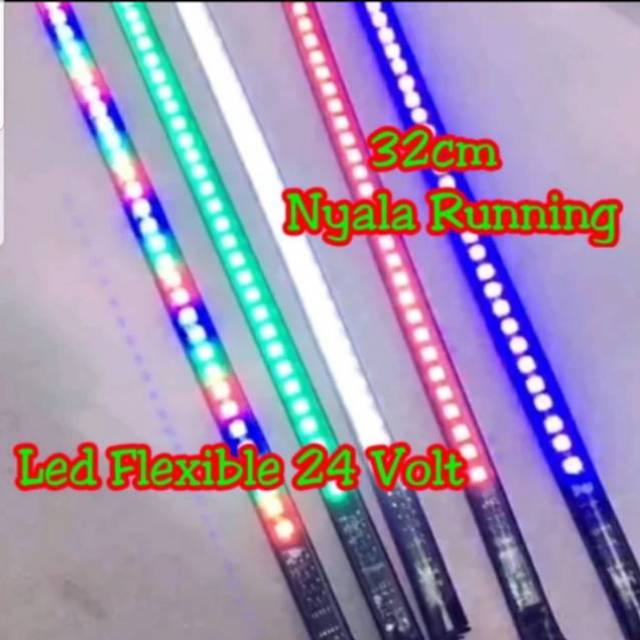 MATA Led Strip Bus Truck 24volt 32cm Flexible On Running Led Eyes 5050 ...