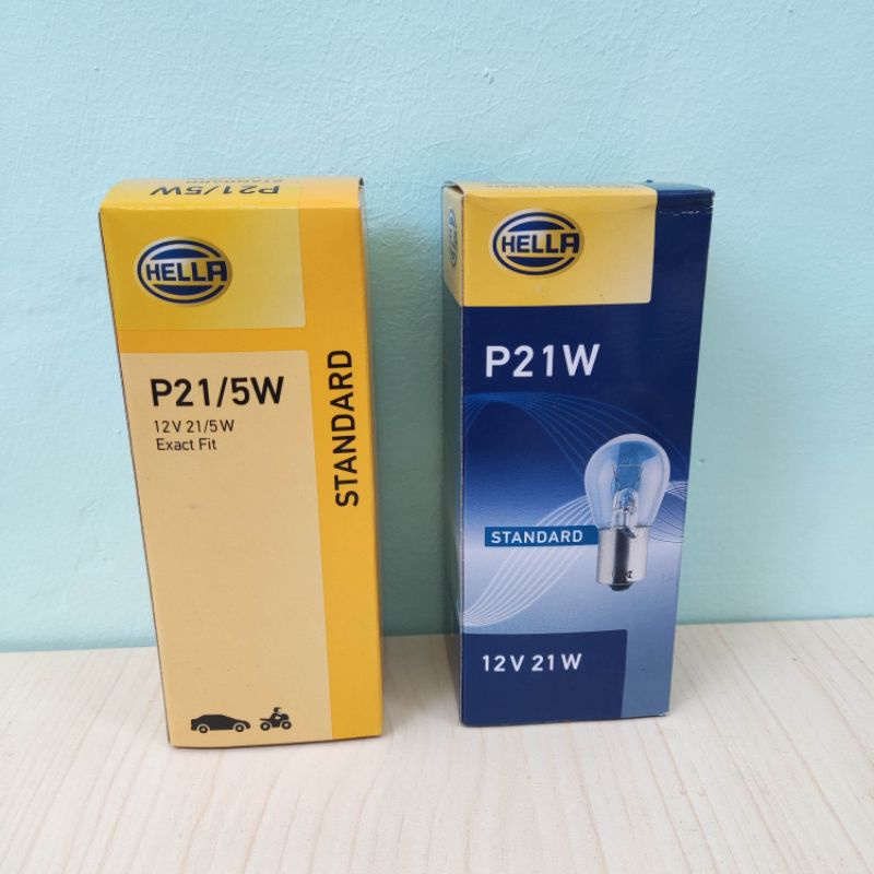 HELLA 12v P21 or P21/5W BRAKE LIGHT HELLA BULB 1PC ONLY | Shopee ...