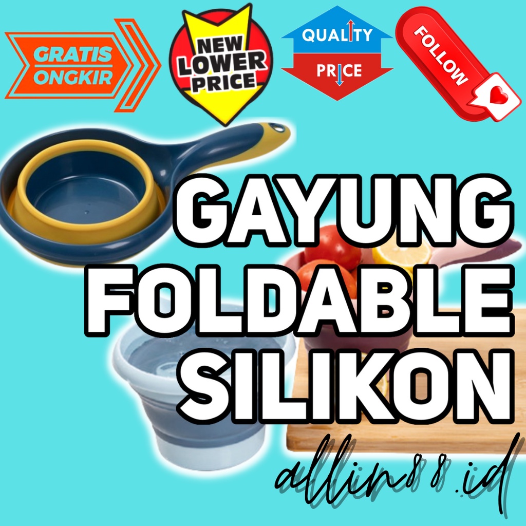 Foldable Silicone Dipper Folding Dipper Folding Dipper Bath Dipper ...