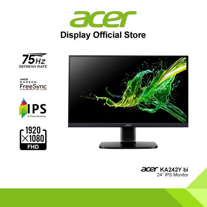 Acer KA242Y bi 24" Monitor (VGA/HDMI, 75Hz, IPS) | Shopee Philippines