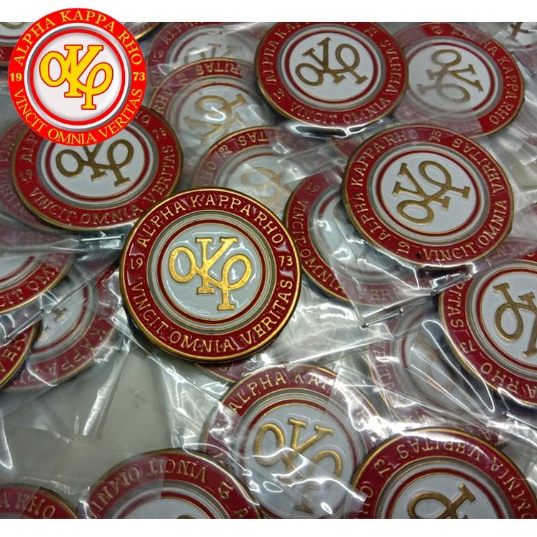 AKP Akhro Alpha Kappa Rho Skeptron Fraternity Cellphone Metal Emblem 1 ...