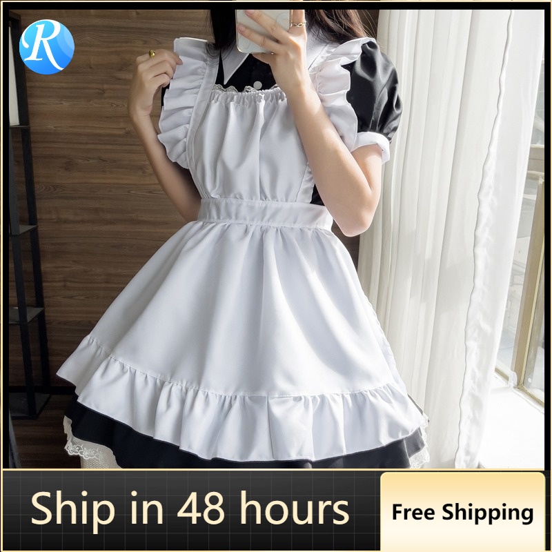 Spring Summer Cosplay Sexy Coffee Maid Role Play Uniform Kawaii for ...