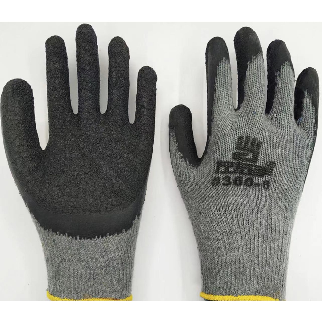 12pares Rubber palm coated construction Gloves | Shopee Philippines