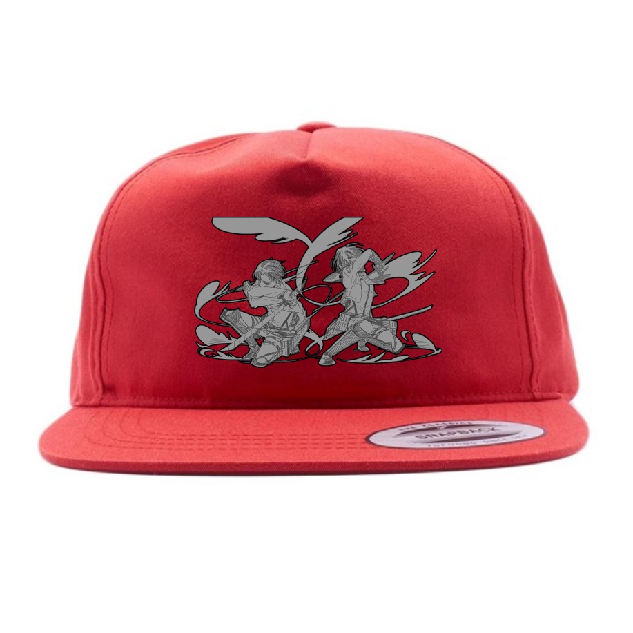 SNK Attack on titan Levi Mikasa Anime Cotton Snapback Hat | Shopee ...