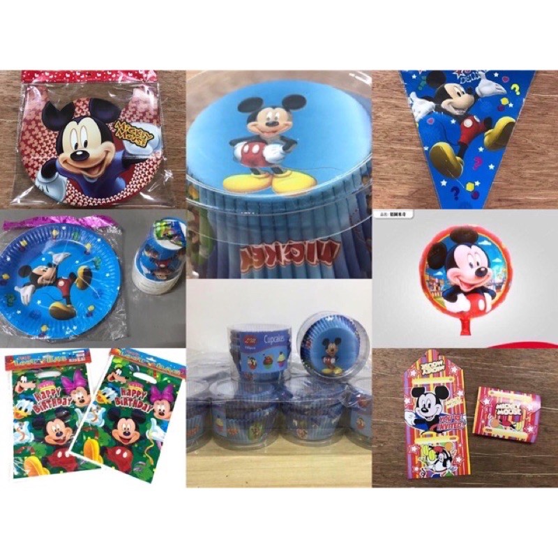 Mickey mouse items （partyneeds） | Shopee Philippines