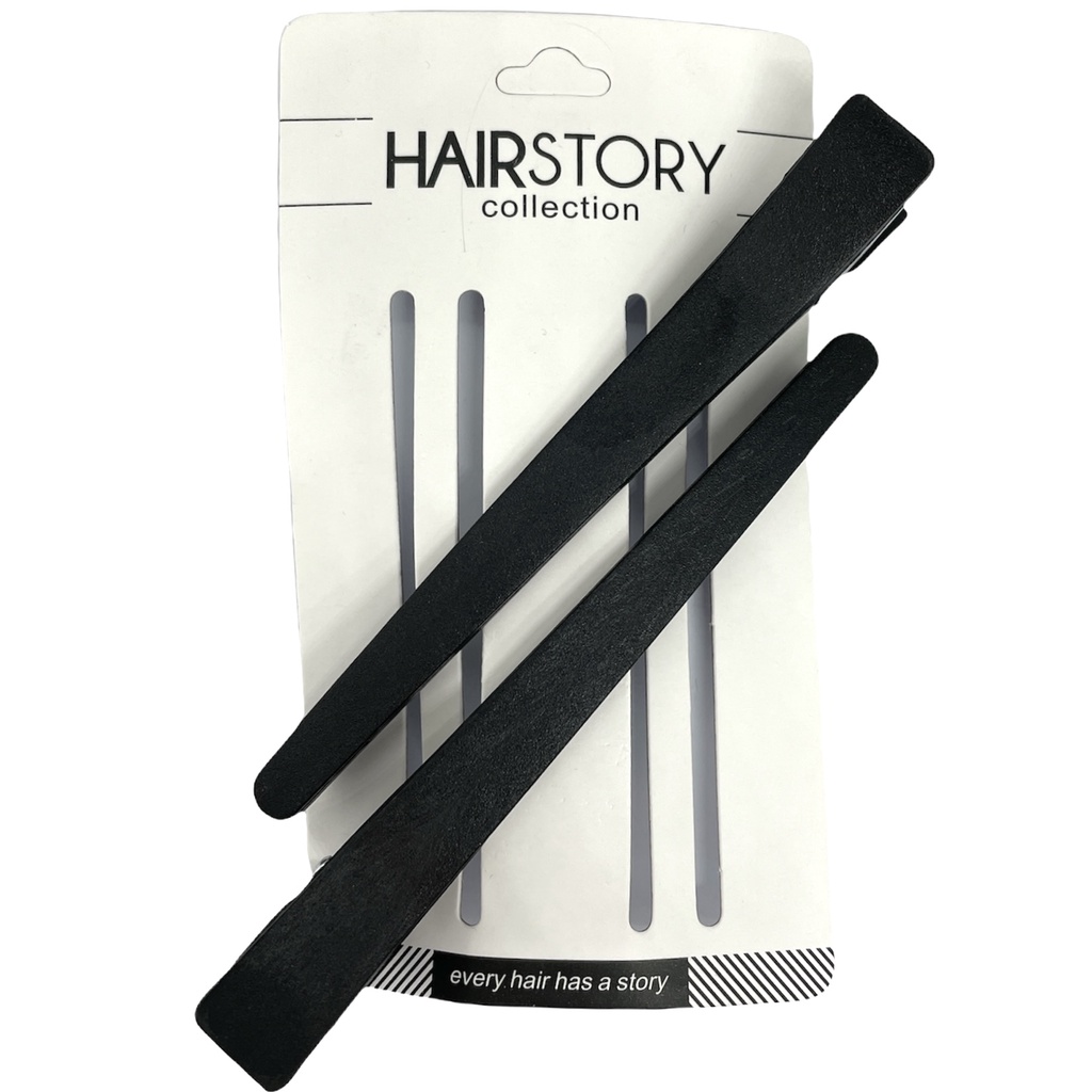 HAIRSTORY Plain Black Salon Parlor Hair Sectioning Clip | Shopee ...