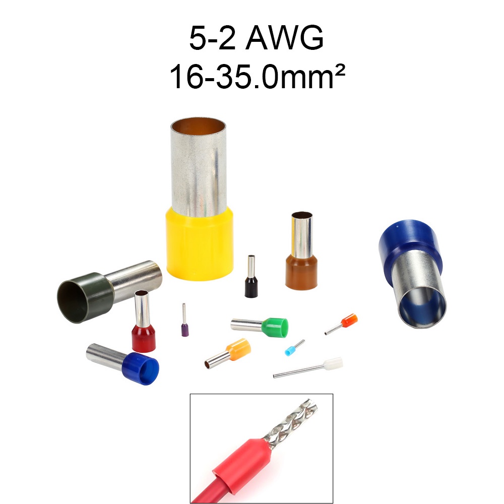 500Pcs 16mm2 200Pcs 25mm2 35mm2 Electric Wire Conector Crimp Connectors ...