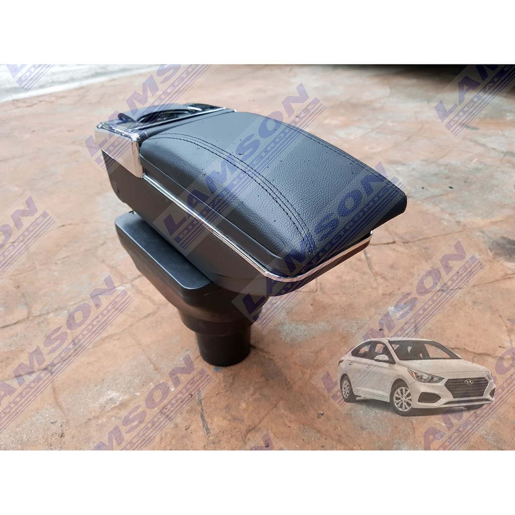Hyundai Accent 2019 - 2021 Console Box without USB (Black Stitch ...