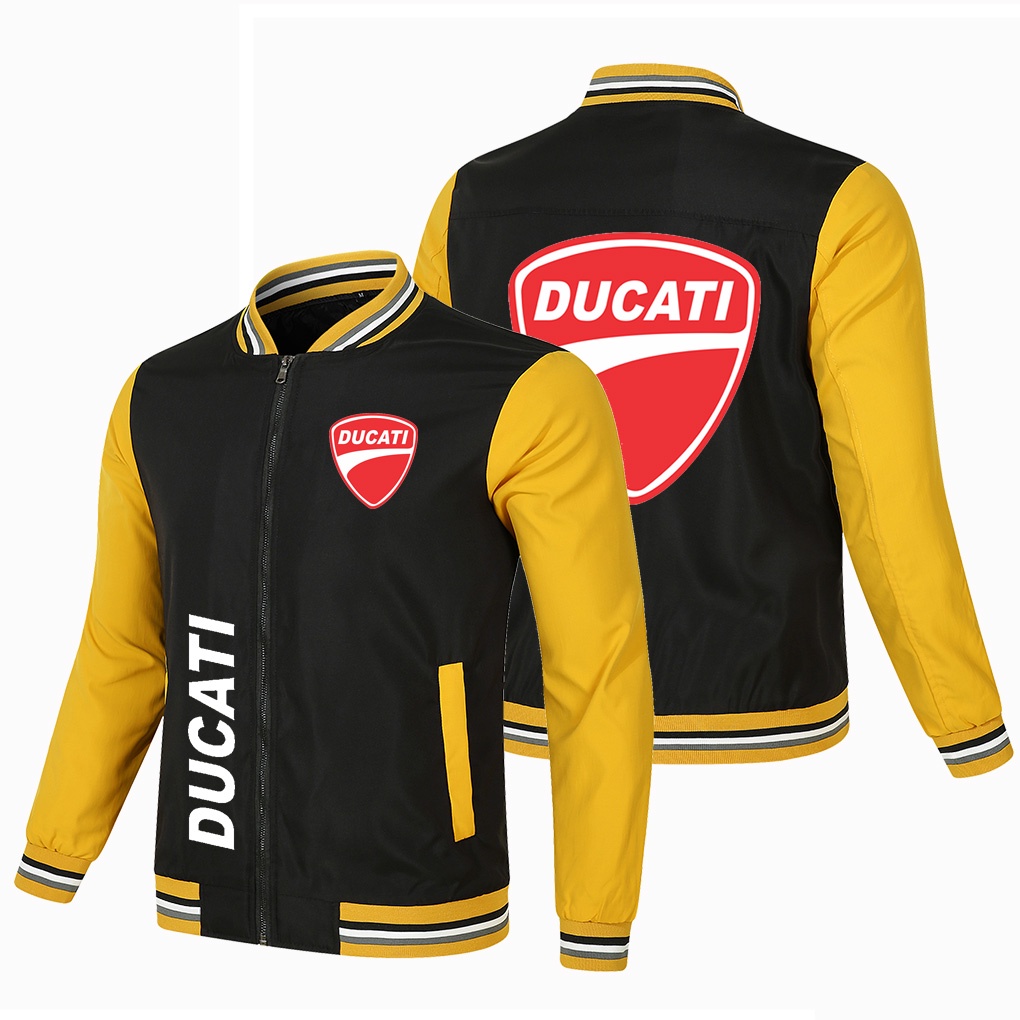 Ducati Logo Jacket Motorcycle Baseball Uniform Sports Men's Thin Style Fashion Zipper | Shopee ...