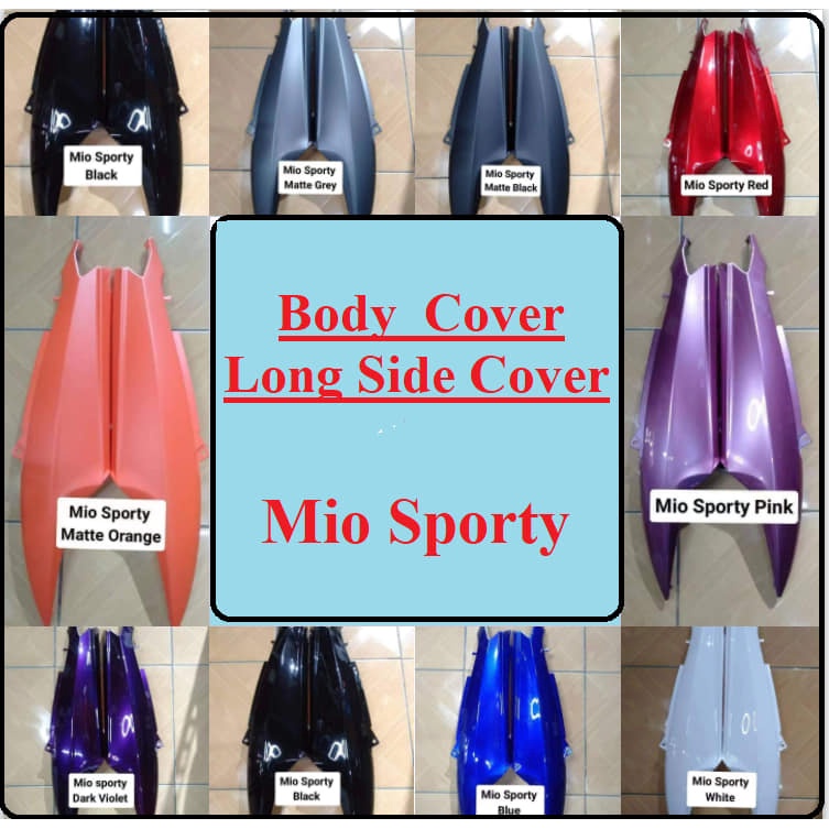 Body Long Side Cover Mio Sporty (M-Grey/Black/M-Black/Red/Orange/White ...