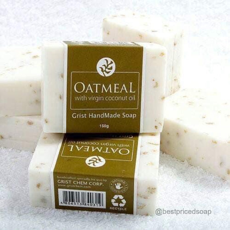 Oatmeal bath soap with coconut oil organic handmadw bath soap | Shopee ...