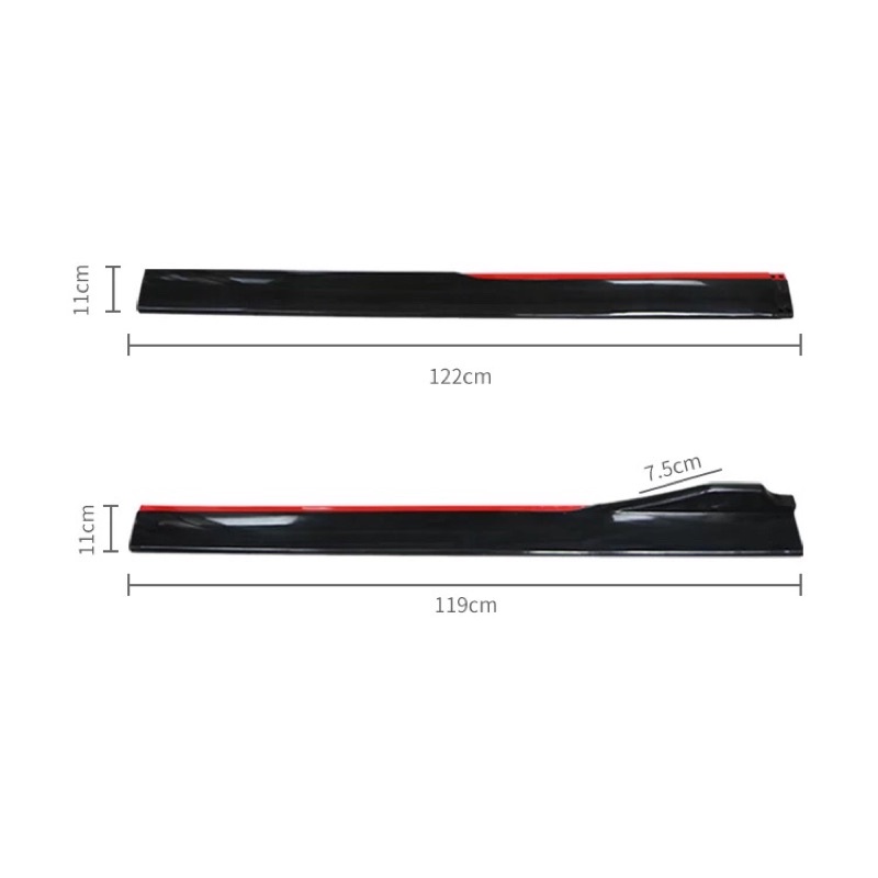 Universal Sideskirt Side Skirt Car Body Styling Side Skirt Durable Side ...