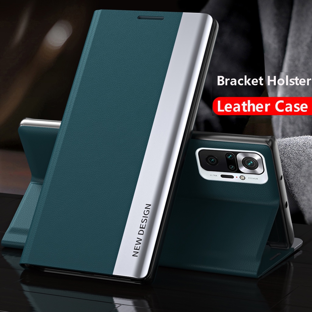 For Xiaomi Redmi Note 10 10s 11 11s 9 Pro Note11 4G 5G Leather Plating ...