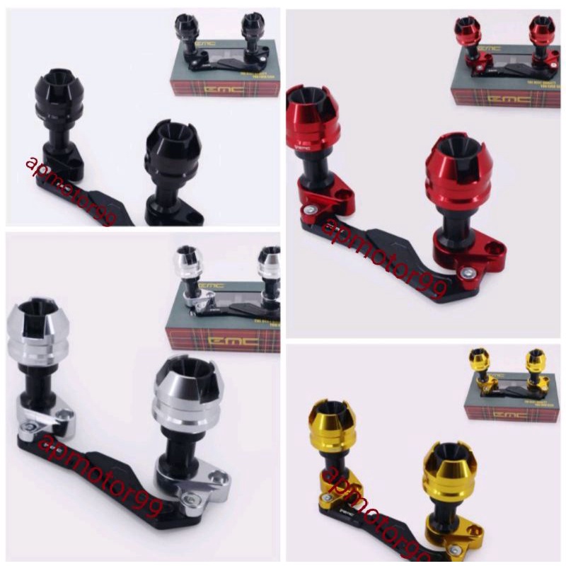 Exhaust Protector Router / Frame Slider Full CMC Nmax Aerox Lexi ...