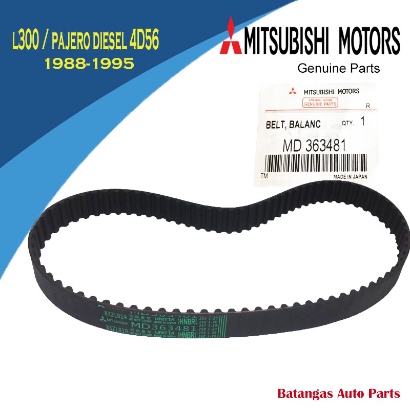 GENUINE MITSUBISHI TIMING BELT MD363481 ( 83ZLB19 ) for L300 / PAJERO ...
